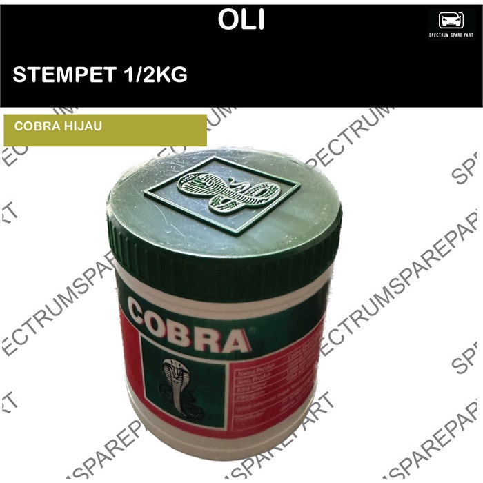 Jual STEMPET GEMUK GREASE COBRA HIJAU 1/2 KG | Shopee Indonesia
