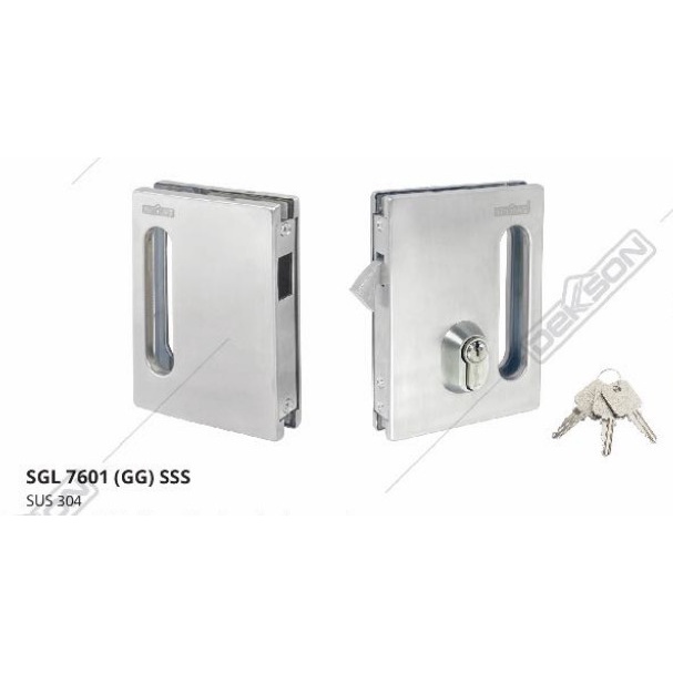 Jual TERPERCAYA Sliding Glass Lock Dekkson SGL 7601 SUS 304 GG SSS+cyl ...