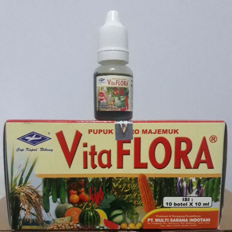 Jual Vitaflora 10 ml. Pupuk mikro majemuk meningkatkan pertumbuhan dan ...