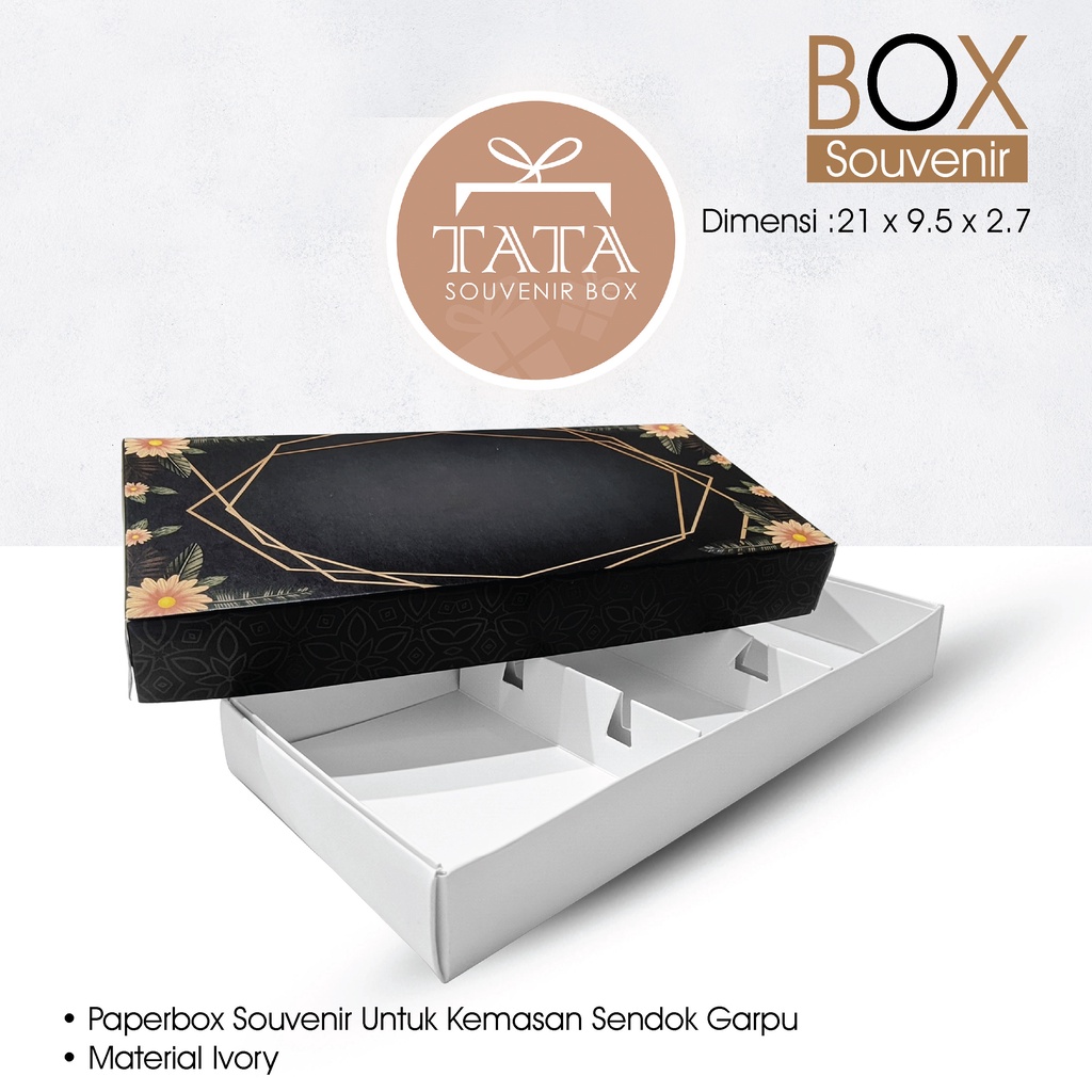 Jual Box souvenir Kemasan Sendok Garpu Uk. 21 x 9,5 x 2,7 cm Tutup ...