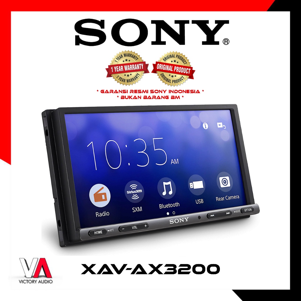 Jual Head Unit Double Din SONY XAV-AX3200 XAV AX 3200 6.95 Inch Android ...