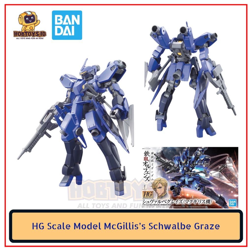 Jual Bandai Gunpla Model Kit HG IBO McGillis Schwalbe Graze | Shopee ...