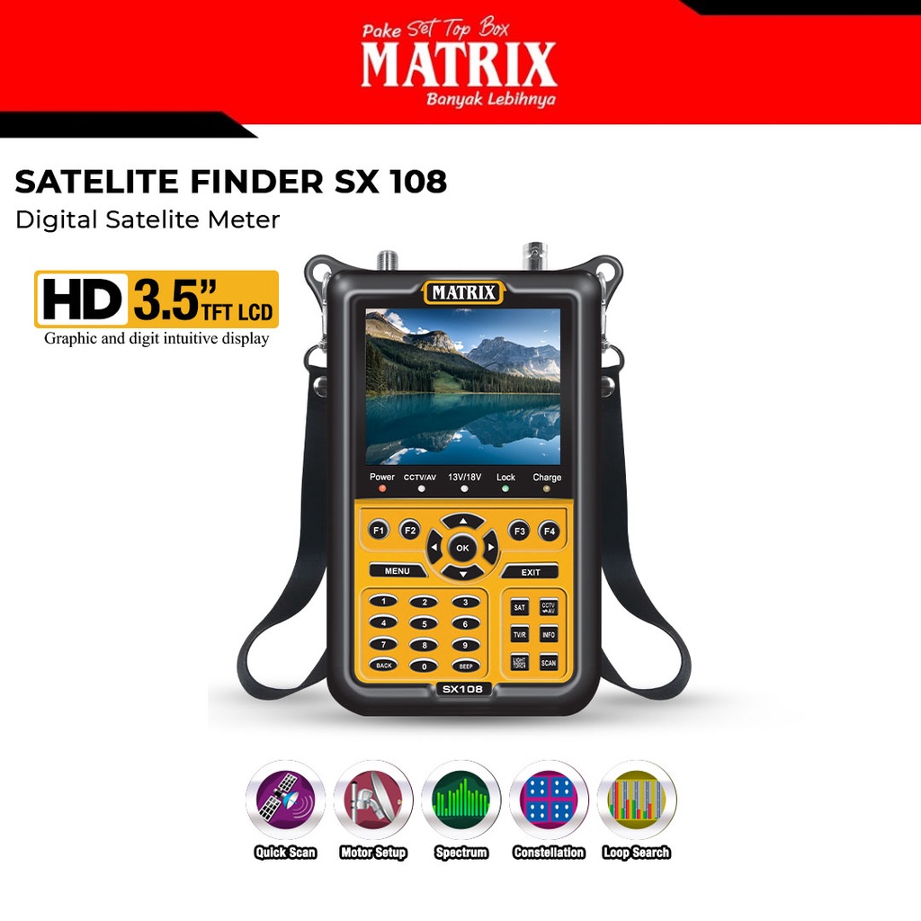 Jual MATRIX - Satelite Finder SX 108 - Alat Ukur Sinyal | Shopee Indonesia