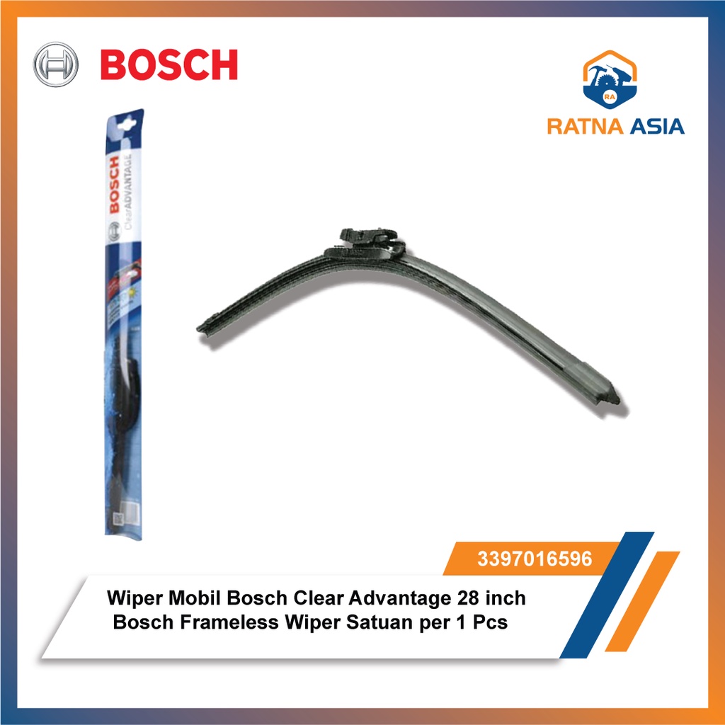 Jual Wiper Bosch Clear Advantage Frameless Ukuran 28" 1 pcs Original | Shopee Indonesia