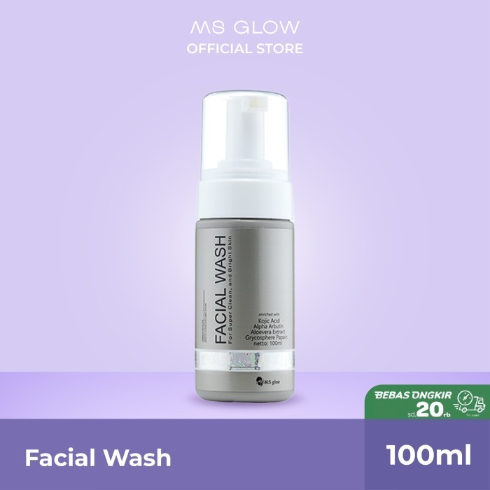 Jual MS Glow Facial Wash Sabun Cuci Muka - 100 ml | Shopee Indonesia