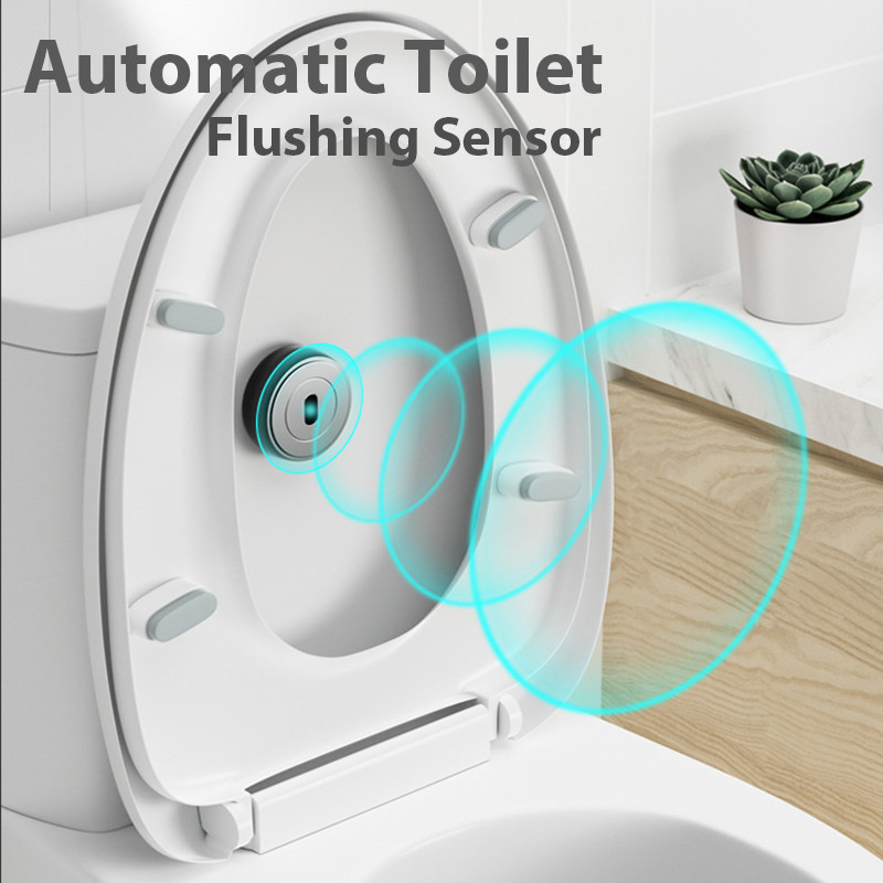 Jual Bathroom Toilet Seat Cover Wireless Smart Lavatory Push Button ...