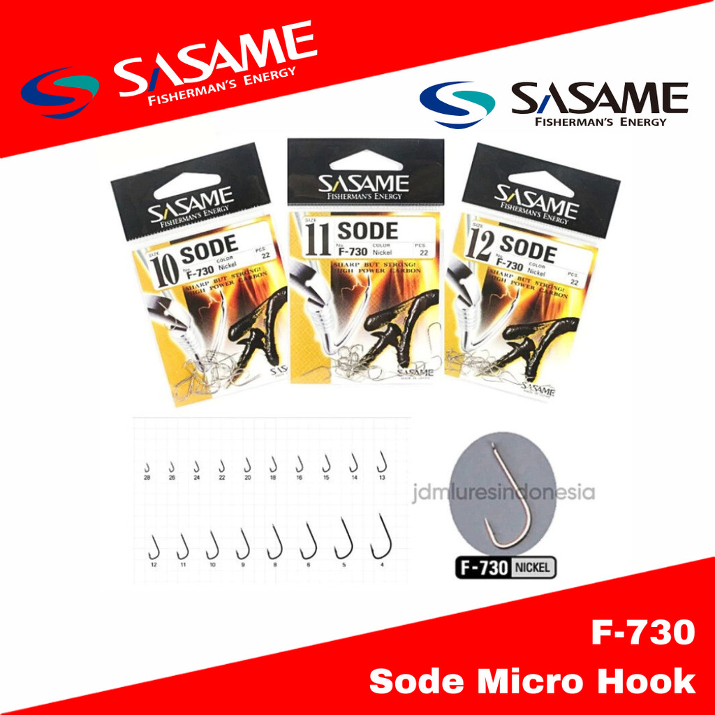 Jual Sasame F-730 Sode Micro Hook | Shopee Indonesia
