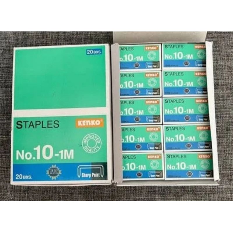 Jual PROMO JUAL 1 BOX isi STAPLES KENKO KECIL No. 10 / Refill Staples ...