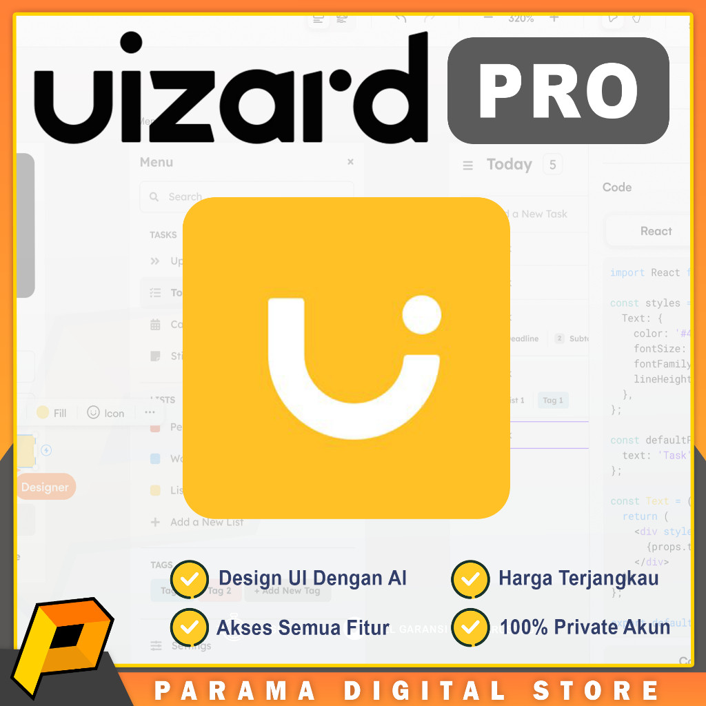 Jual Uizard Io Pro | 30 HARI PRIVATE | UI Design website dengan AI | Shopee Indonesia