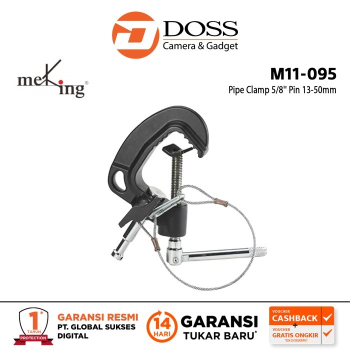 Jual Meking M11-095 Pipe Clamp 5/8'' Pin 13-50mm | Shopee Indonesia