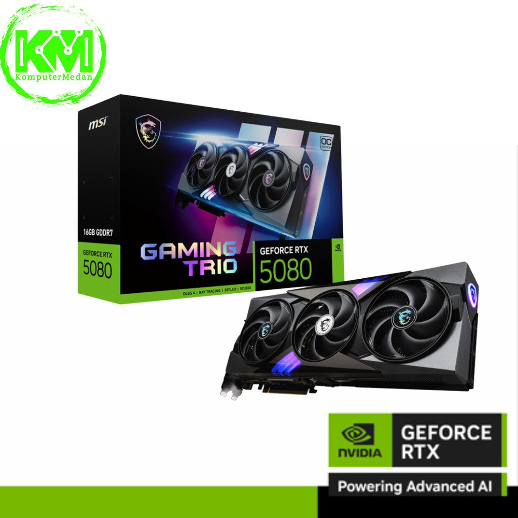 Jual VGA MSI Geforce RTX 5080 Gaming Trio 16GB OC GDDR7 | Shopee Indonesia