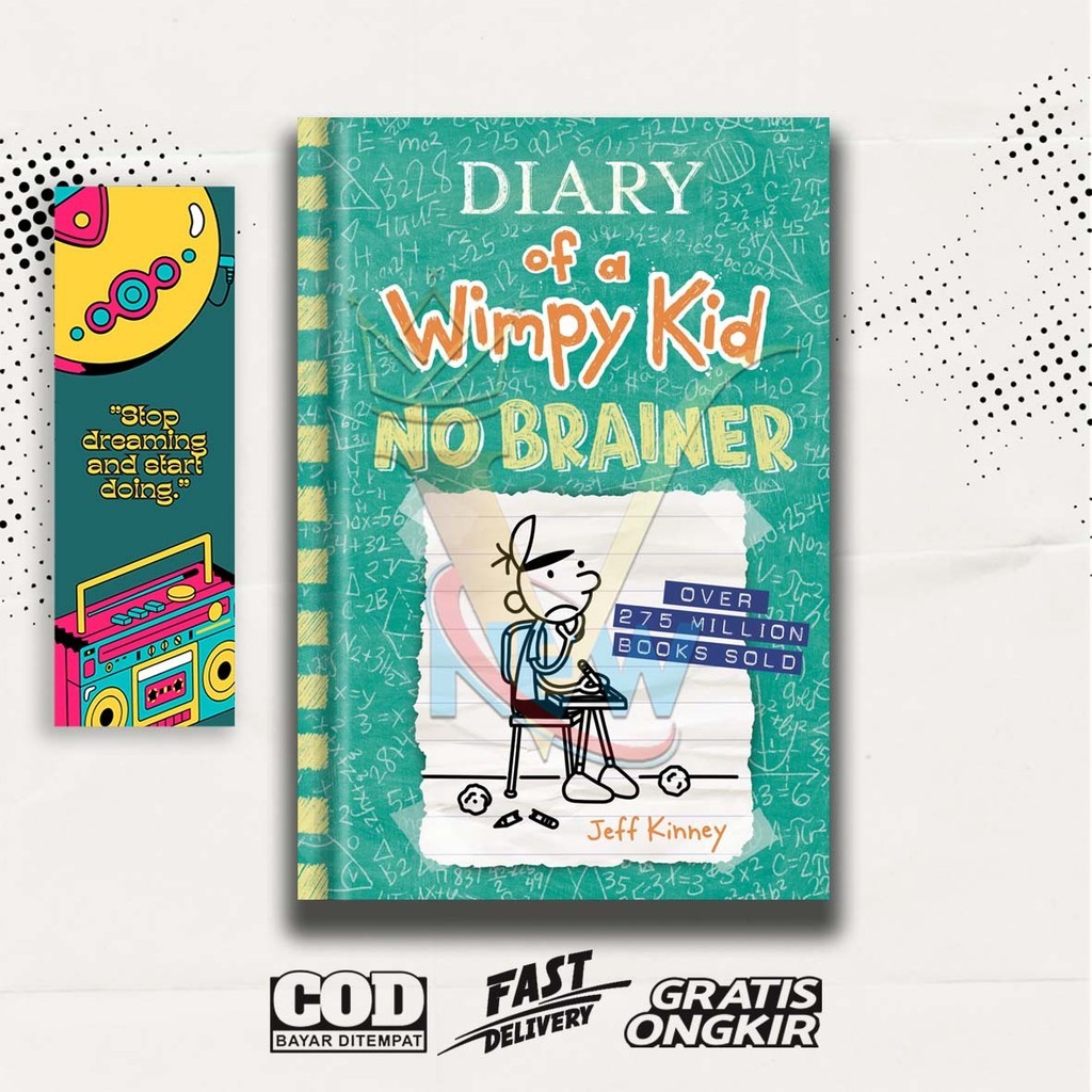 Jual No Brainer (Diary of a Wimpy Kid Book 18) by Jeff Kinney | Shopee ...