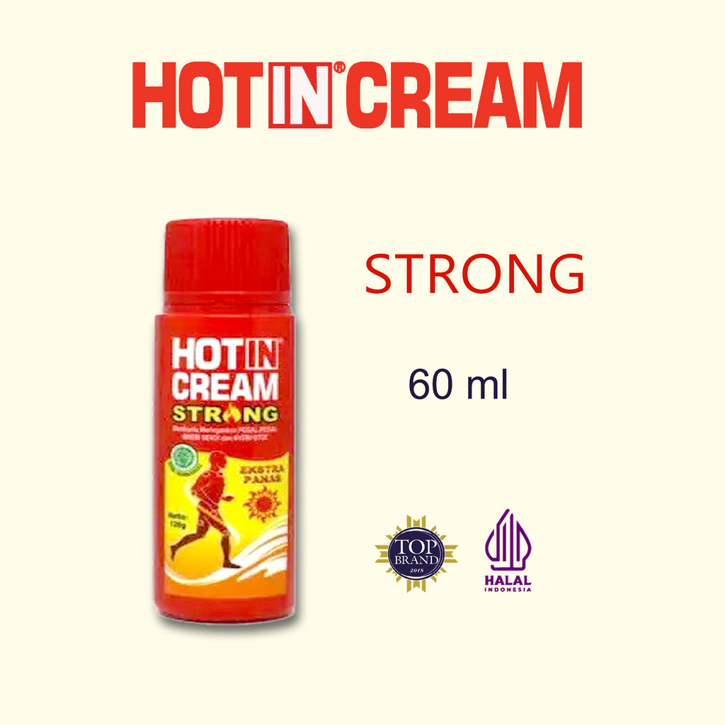 Jual Hot In Cream Strong Kemasan Botol 60 ml - Meredakan Nyeri Otot ...