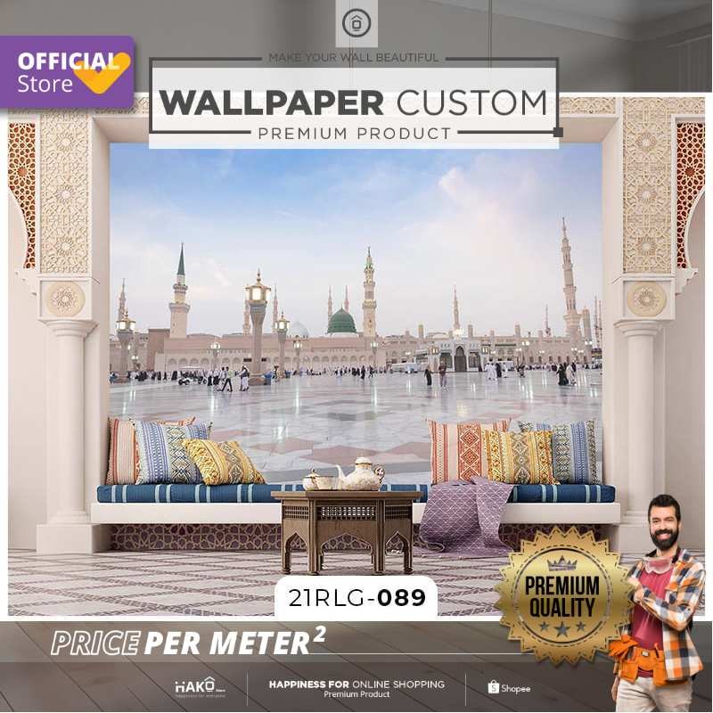 Jual Wallpaper Custom Musholla / Tempat Ibadah | Gambar Masjid, Kakbah ...
