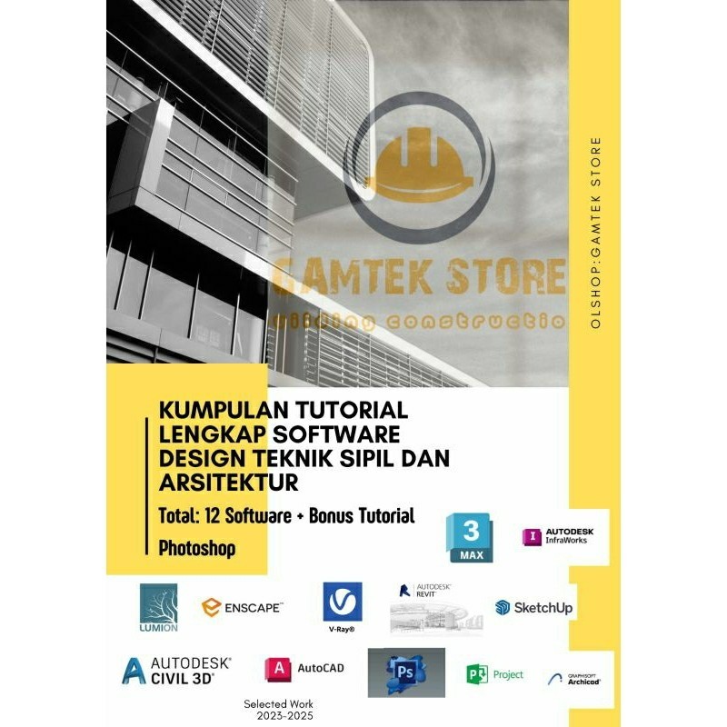 Jual KUMPULAN TUTORIAL SOFTWARE DESIGN GAMBAR TEKNIK SIPIL DAN ...