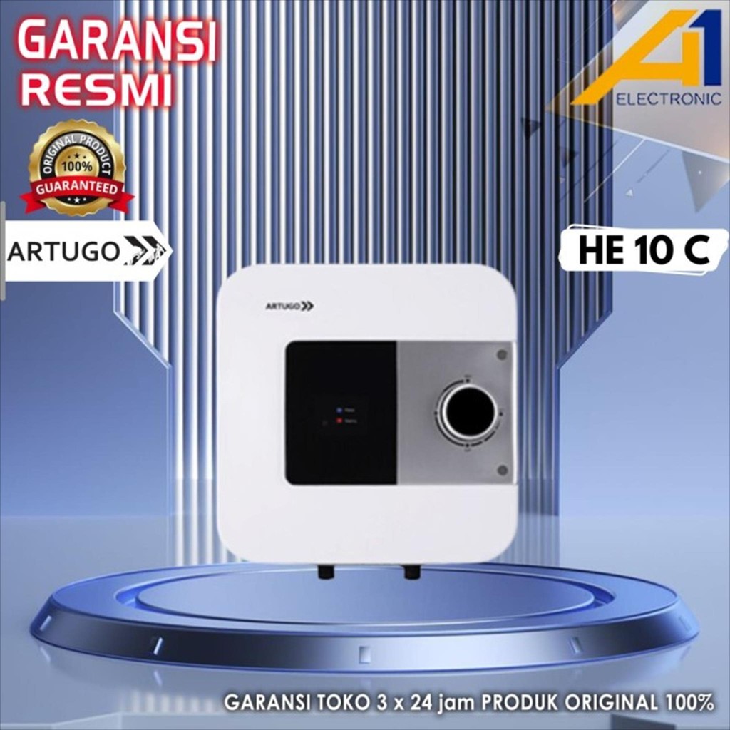 Jual ARTUGO Water Heater HE 10 C / HE 10C / HE10C , 10 Liter 200 Watt | Shopee Indonesia