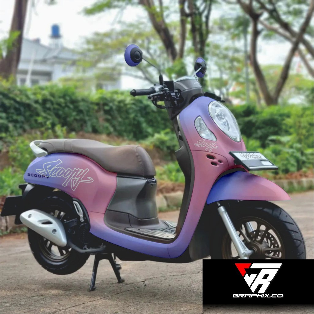 Jual Decal Scoopy Full Body Sticker Scoopy Premium full Blok All Type ...