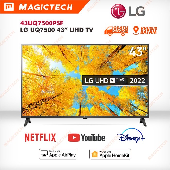 Jual SMART TV LG 43UQ7500PSF 43 INCH 43" LED 4K UHD HDR THINQ AI 43UQ7500 | Shopee Indonesia