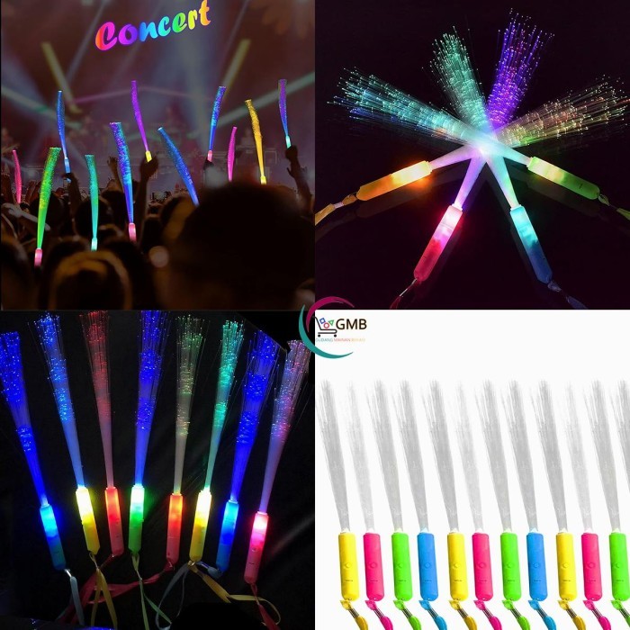 Jual MAINAN LED STIK CAHAYA FIBER OPTIK WARNA-WARNI LAMPU KONSER AR596 ...