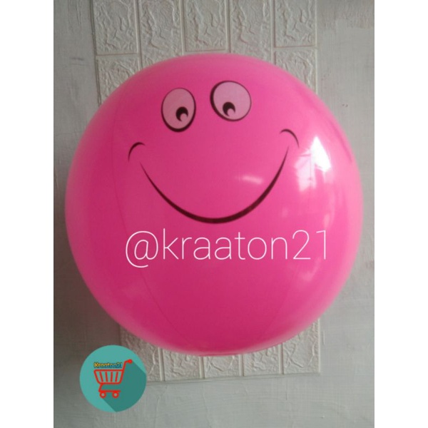 Jual Mainan bola tiup jumbo / bola mainan jumbo / smile jumbo ...