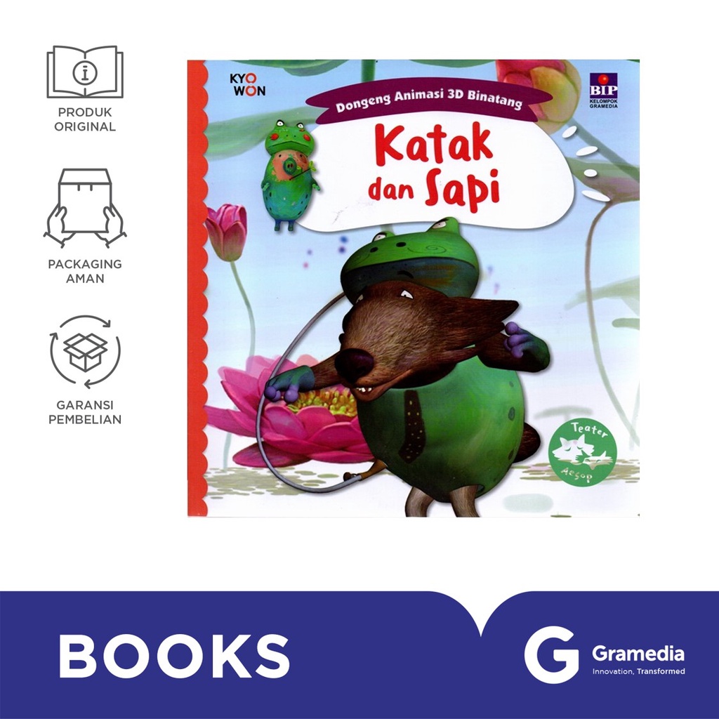 Jual Seri Dongeng Animasi 3D Binatang: Katak dan Sapi (Kyowon) | Shopee ...