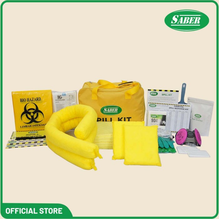 Jual SABER CHEMICAL SPILL RESPONSE KIT - TRAVEL BAG 45 LITER - SC45-SK ...