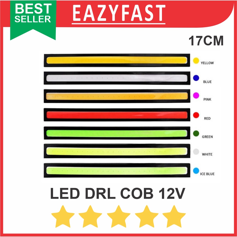 Jual Lampu LED Strip DRL COB Neon Plasma Mobil Motor Waterproof 17cm ...