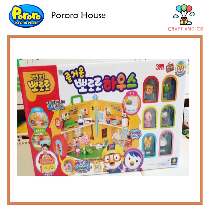 Jual Pororo house with figure mainan anak rumah-rumahan ORI korea ...