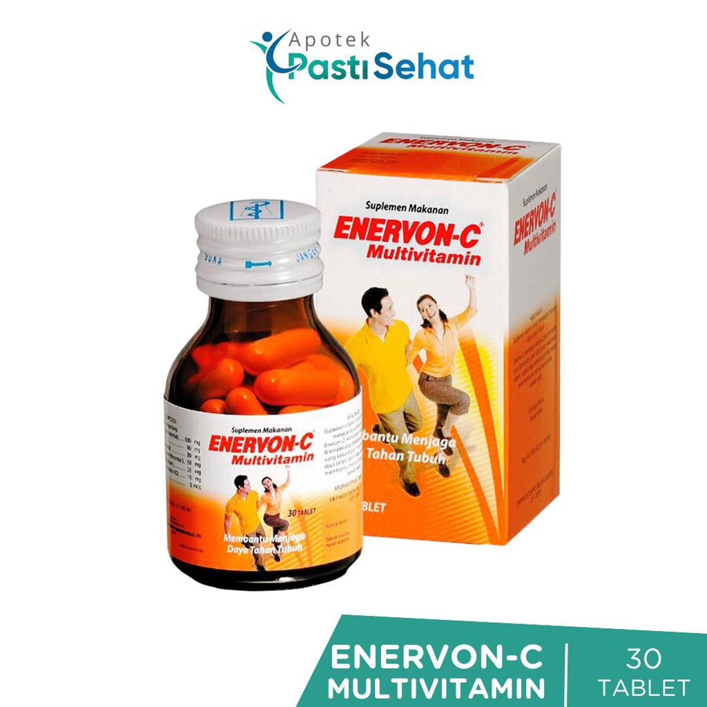 Jual Enervon-C Vitamin C dan B Complex Isi 30 Tablet (1 Botol x 30 ...