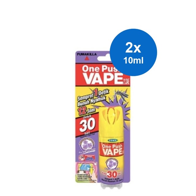 Jual One Push Vape Anti Nyamuk Purple Orchid 10 mL x 2 | Shopee Indonesia