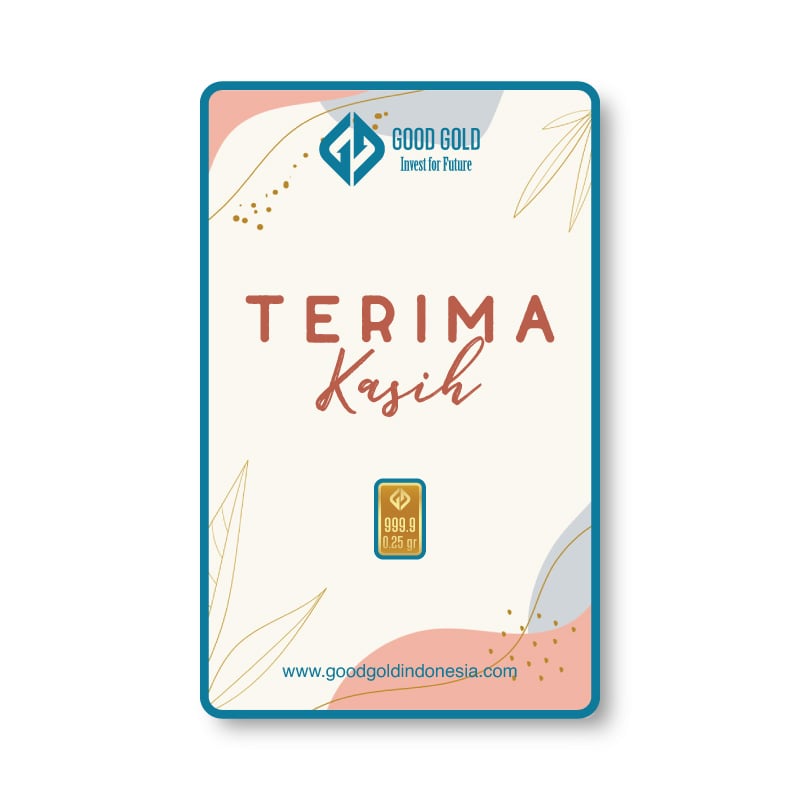 Jual Logam Mulia Good Gold Gift Series 0.1-0.5 Gram Model Thank You ...