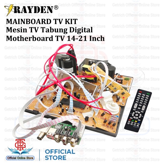 Jual Mesin Mainboard Kit Set TV Tabung Digital DVBT2 Flat CRT 14-21 ...