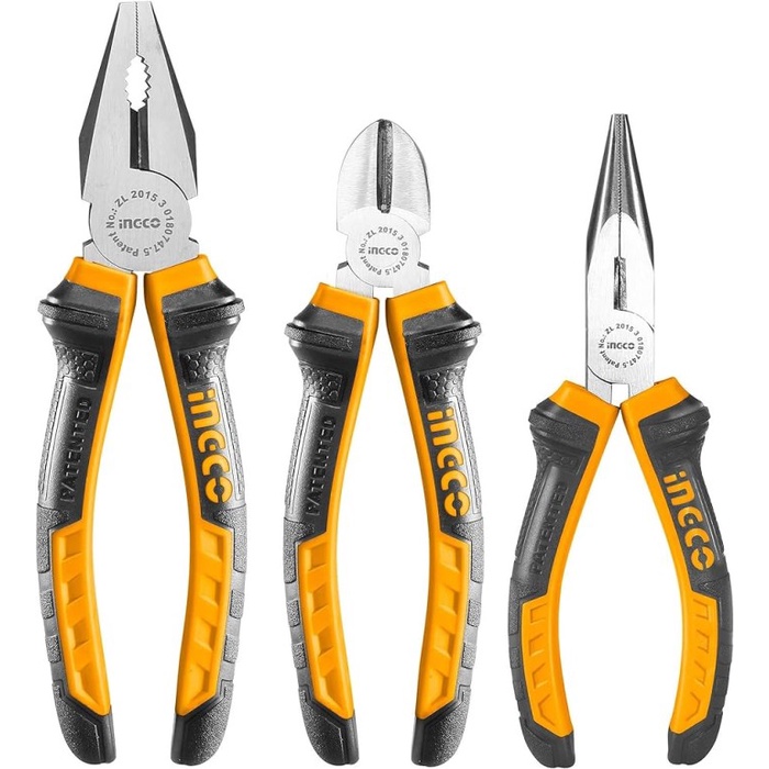 Jual INGCO Tang Set 3 in 1 Kombinasi Potong Jepit Pliers Set | Shopee ...