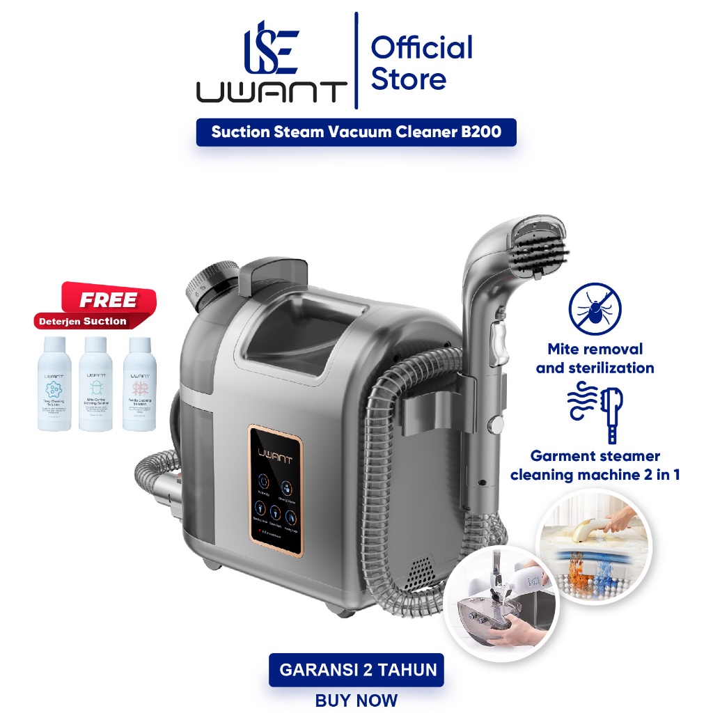 Jual Uwant B200 12Kpa Multiple Suction Vacuum Cleaner Steam Spot ...