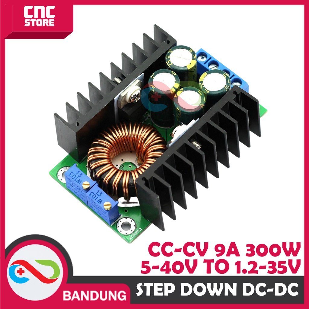 Jual Dc Dc 9a 300w Step Down Cc Cv Buck Converter 5 40v To 1 2 35v