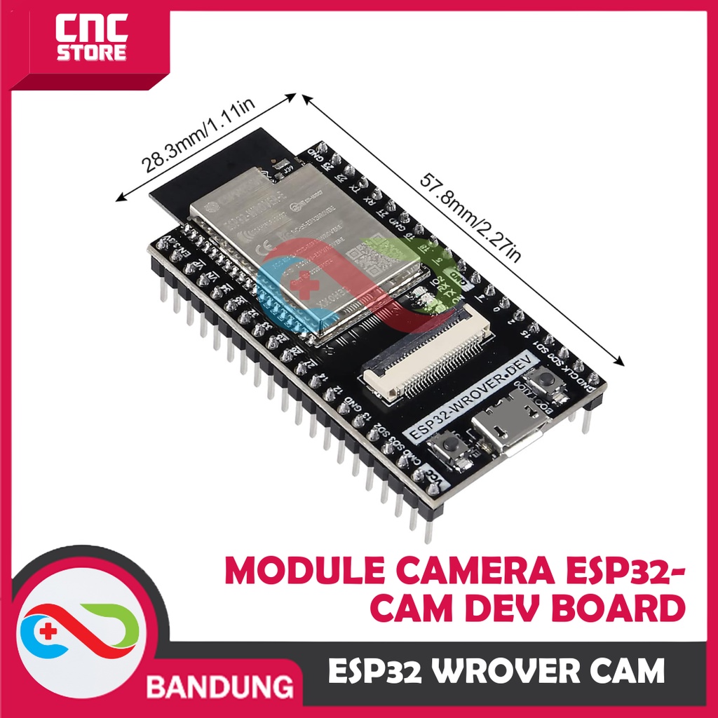 Jual NEW ESP32 WROVER CAM 2022 WIFI BLUETOOTH CAMERA ESP32-CAM DEV ...
