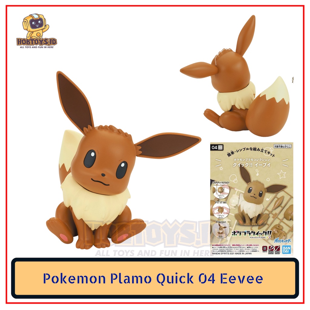 Jual Pokemon Plamo Collection Quick 04 Eevee | Shopee Indonesia