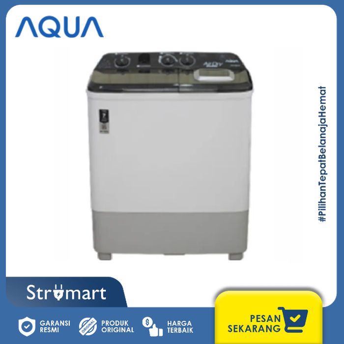 Jual MESIN CUCI 2 TABUNG AQUA QW-760XT GARANSI RESMI - 7KG | Shopee Indonesia