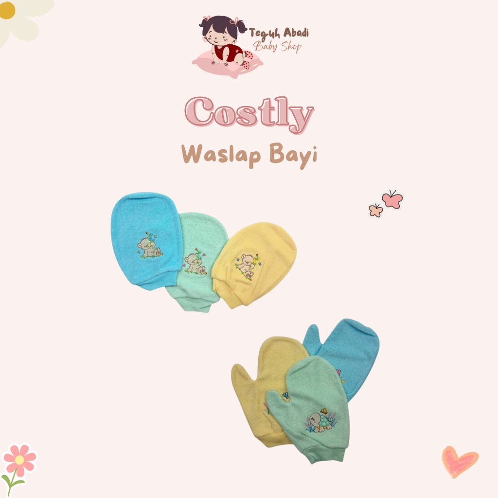 Jual Costly Waslap Warna Handuk Bayi Model Jari - Bulat (3pcs) | Shopee ...