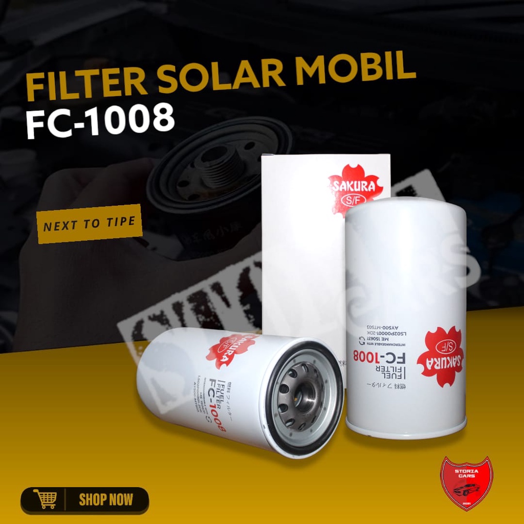 Jual FILTER SOLAR FUEL MOBIL FUSO SUPER, SUNY SY385, CRANE, FC-1008 ...