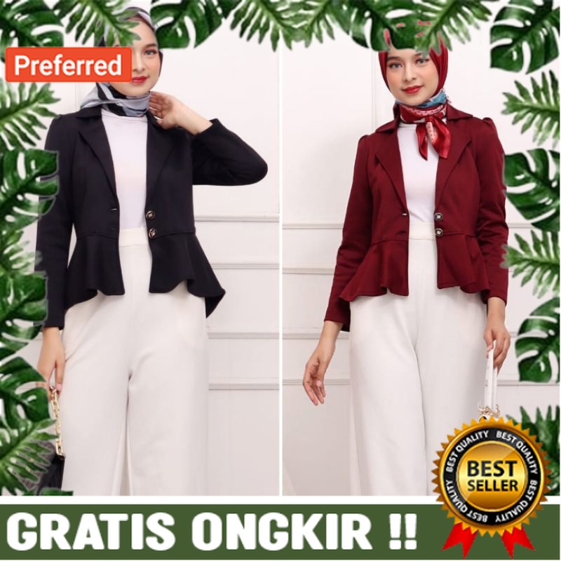 Jual Basic Blazer DEKA 415 / Blazer Wanita / Outer / Blazer Kerja ...