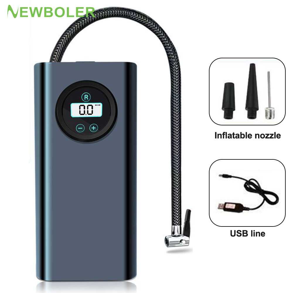 Jual NEWBOLER Pompa Ban Mobil Elektrik LCD Inflator Portable 150PSi ...