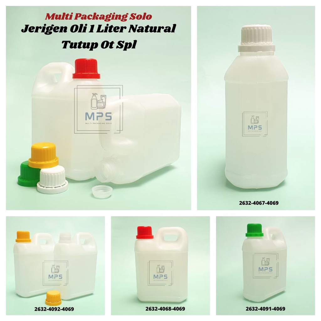 Jual Jerigen Oli 1 L Natural Hdpe / Jerigen Hdpe / Jerigen / Jerigen ...