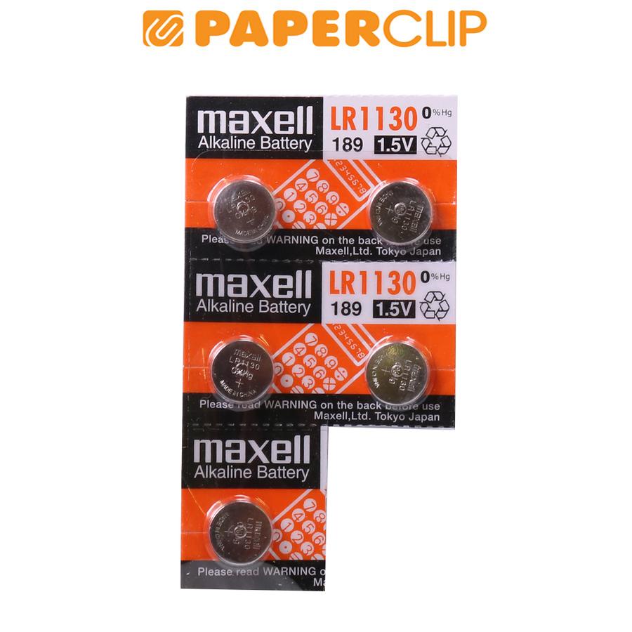 Jual BATTERY MAXELL LR1130 ISI 5 CALCULATOR | Shopee Indonesia