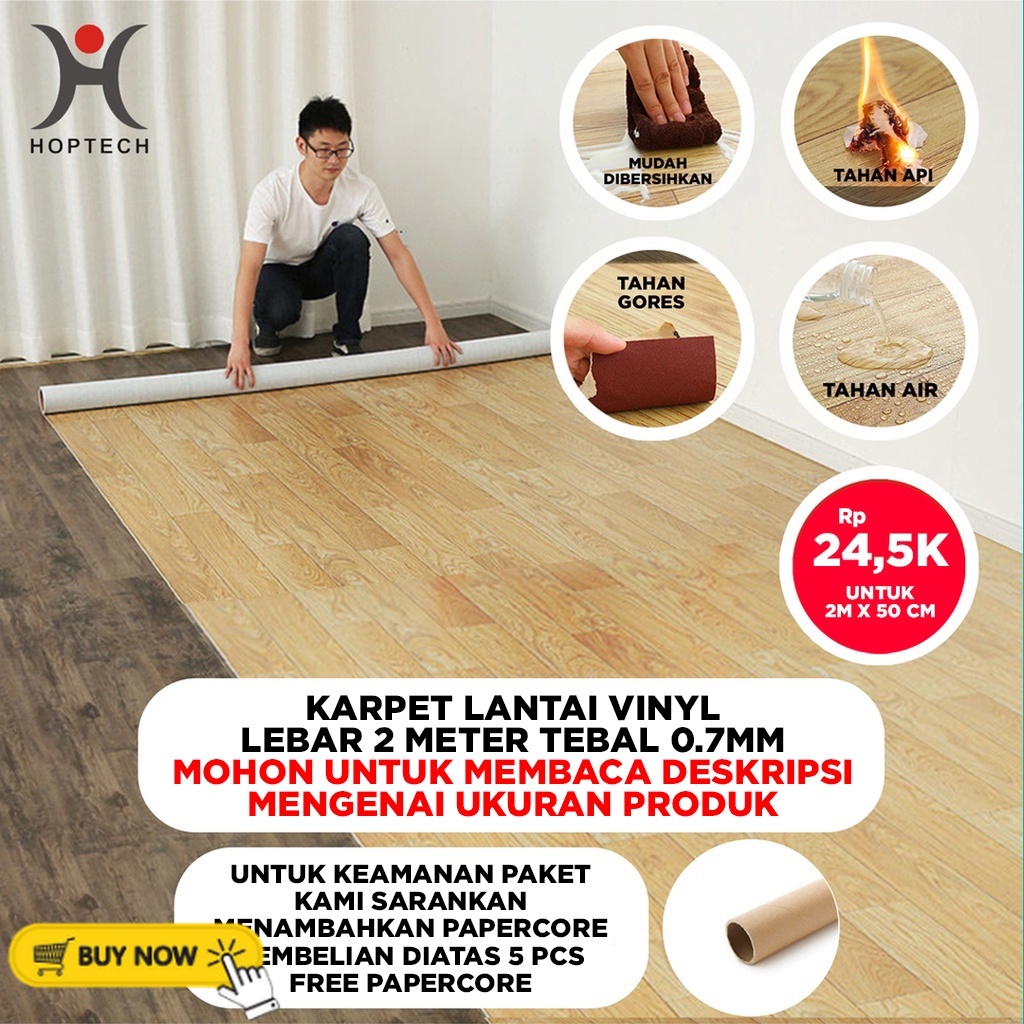 Jual KARPET LANTAI VINYL GULUNGAN TEBAL 0.7 MM 50CM| METERAN 2 M | Shopee Indonesia
