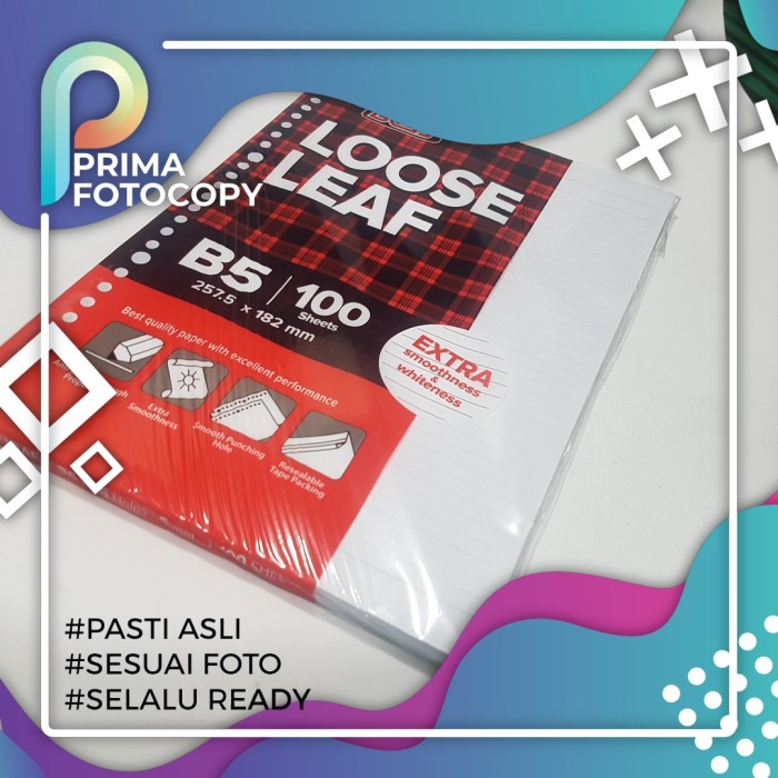 Jual Kertas isi File Binder | Loose Leaf Big Boss | B5 - 100 Lembar | | Shopee Indonesia