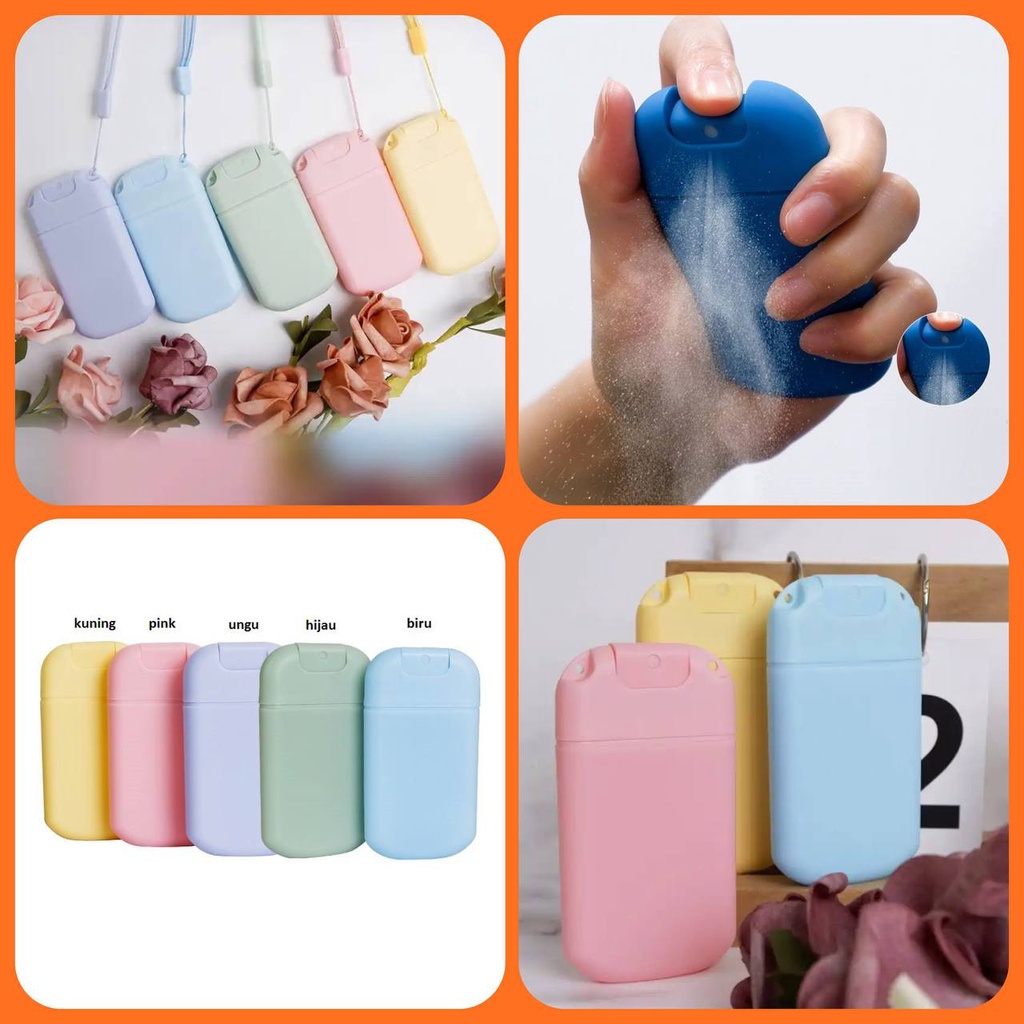 Jual Botol spray plastik 20ml card kartu handsanitizer isi ulang ...