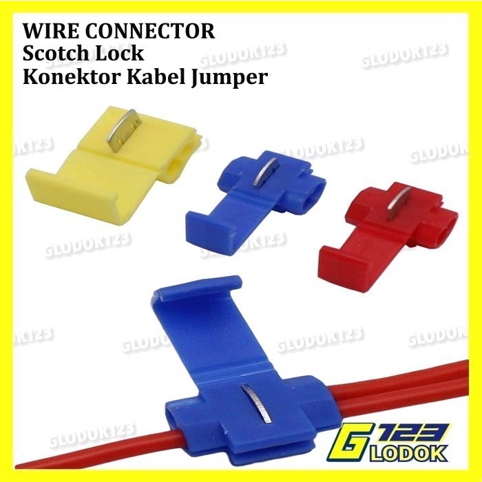Jual Konektor Pengaman Kabel Jumper Jepit Snap Scotch Lock Quick ...