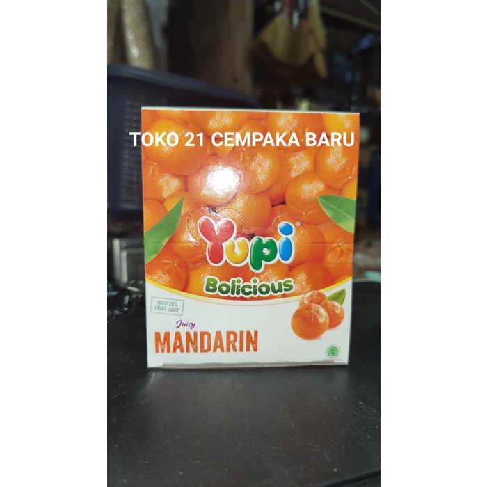 Jual Yupi Bolicious Rasa Jeruk Mandarin 1 box isi 24 pcs | Permen Murah ...