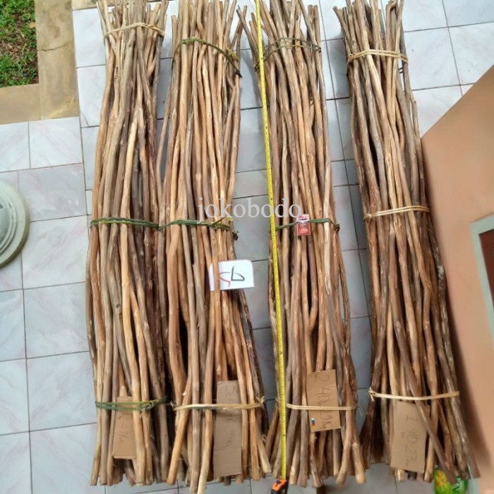 Jual Ranting kayu jati 10 batang panjang 2 meter termurah | Shopee ...